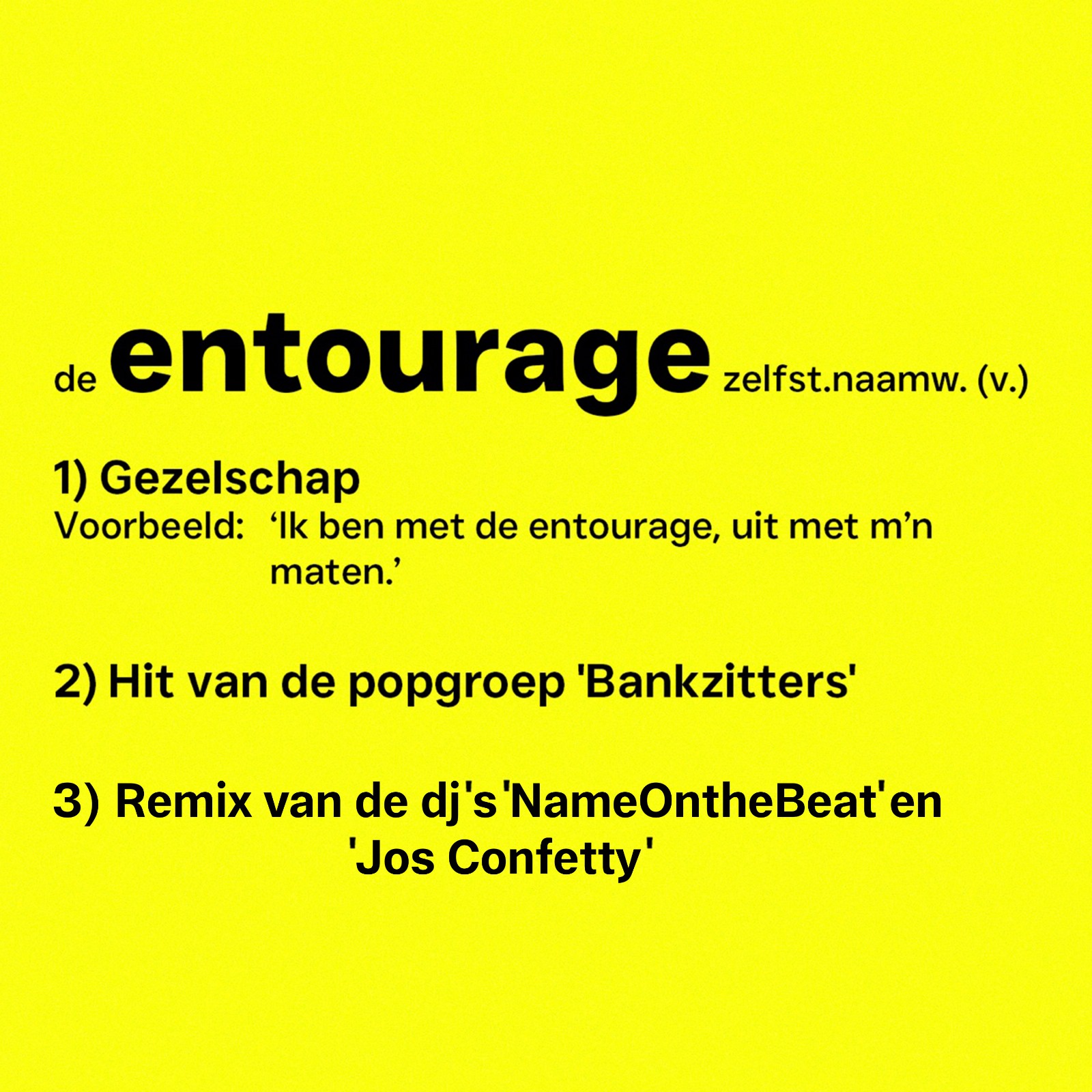 Entourage (NAMEONTHEBEAT x JOS CONFETTY REMIX) by Bankzitters | Free ...