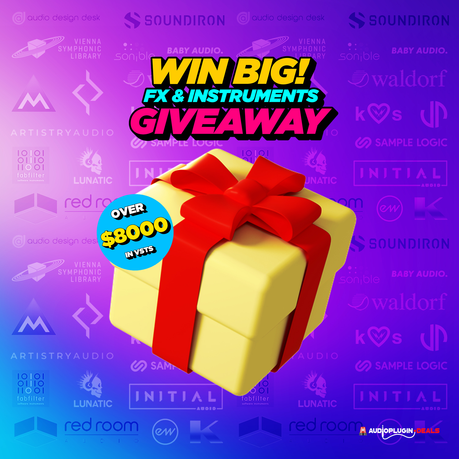 Giveaway by Audio Plugin Deals Instagram | Hypeddit