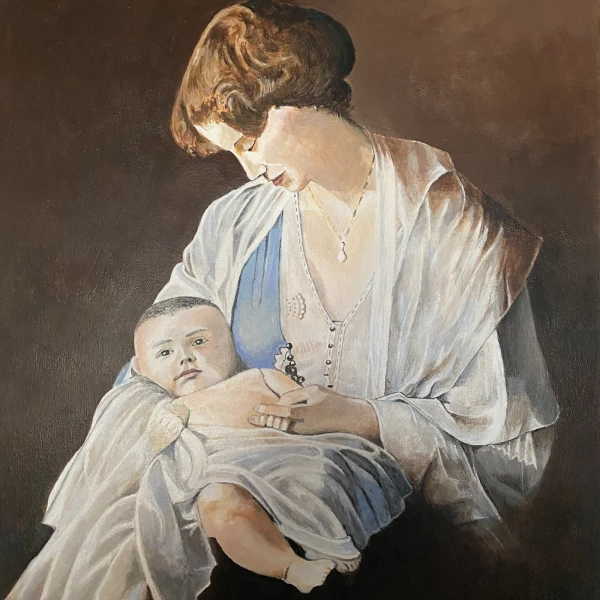 Sandra Leans Toward Eternity by kenneth james gibson