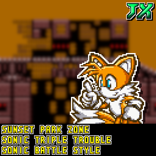 [gba]sunset Park Zone Sonic Triple Trouble【sonic Battle Style】 By