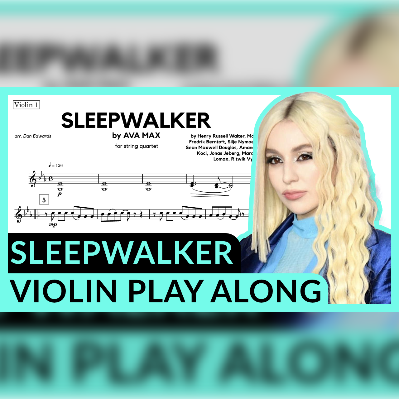 Sleepwalker (Accompaniment for Violin) by Ava Max (arr. Dan Edwards ...