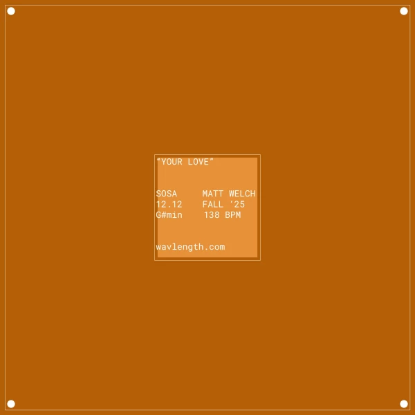 SOSA - YOUR LOVE [MATT WELCH BOOTLEG] by matt welch | Free Download on ...