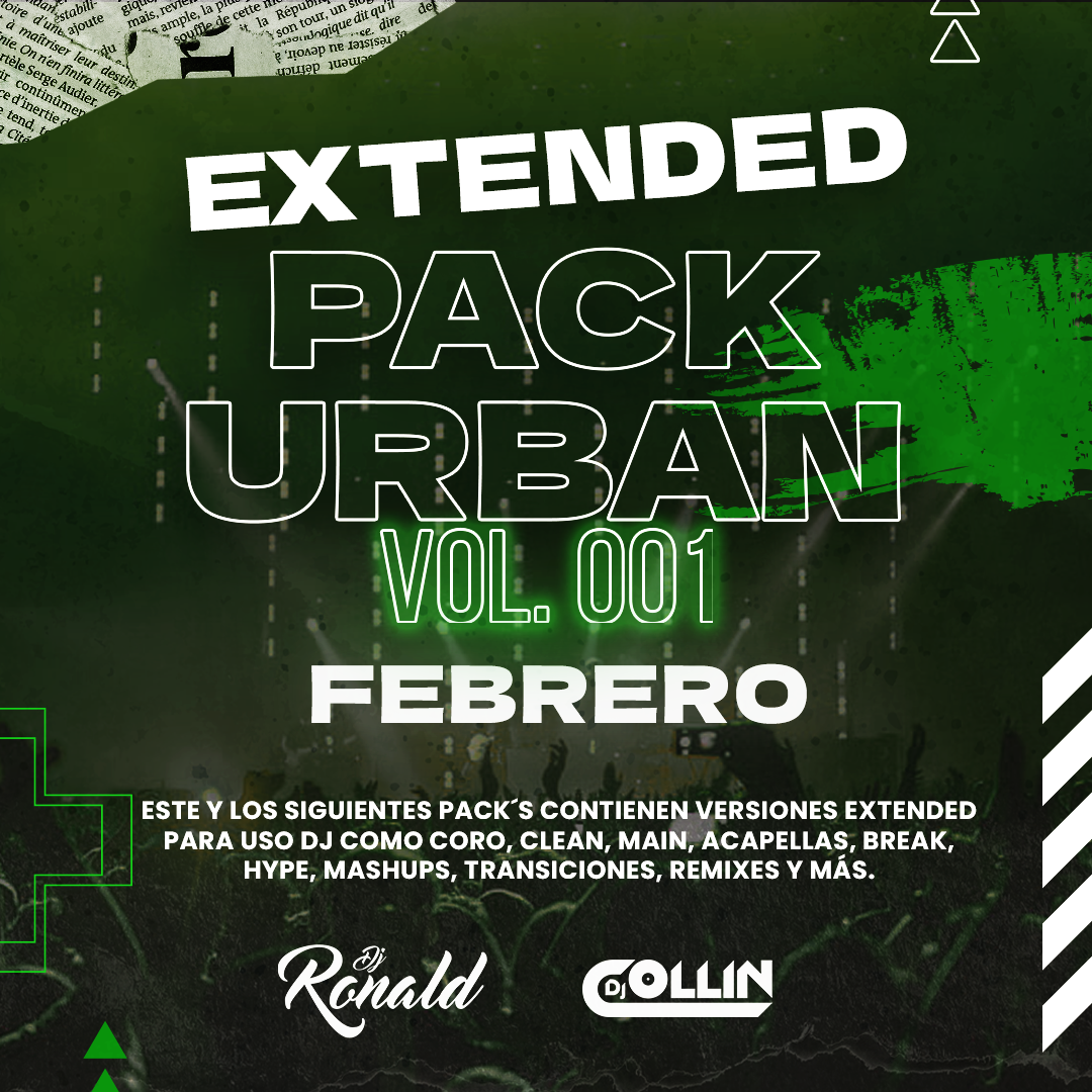 Pack Urbano VOL. 001 [Febrero 2023] by DJ Ronald & DJ Collin | Hypeddit